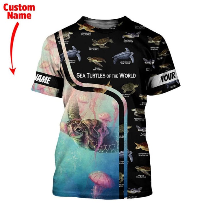 Custom Name Turtle Apparel, Perfect T-Shirt For Turtle Lovers Cornbee ...