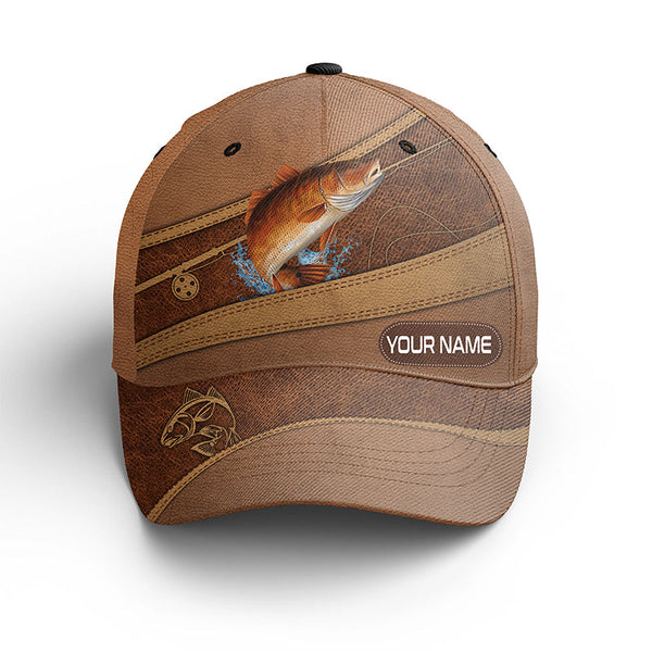 Redfish fishing hats for men, women custom name baseball best Red drum ...